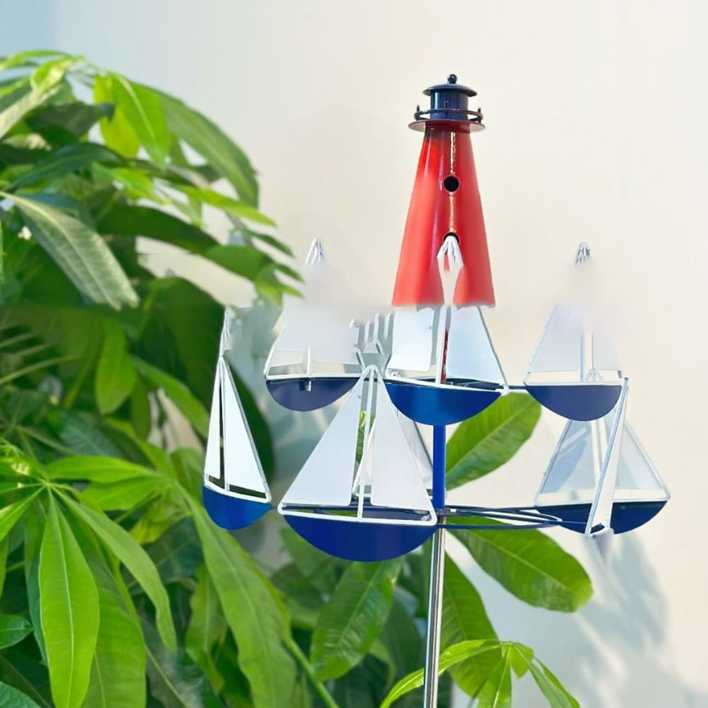 Outdoor Sailboat Windmill Unique Design Garden Ornament Windmill ...