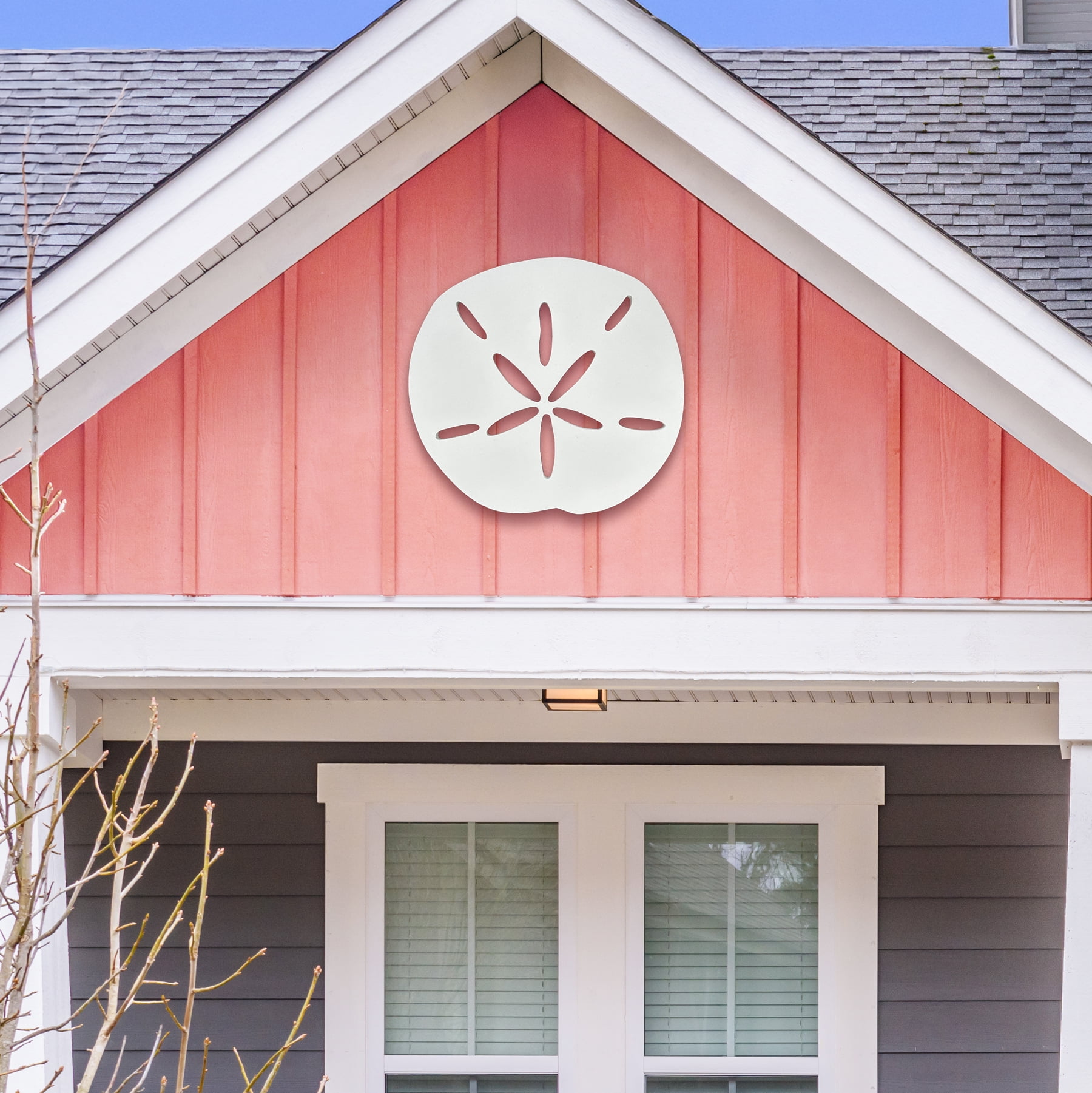 Outdoor Sand Dollar Wall Decor – Coastal Sign for Beach House – PVC ...