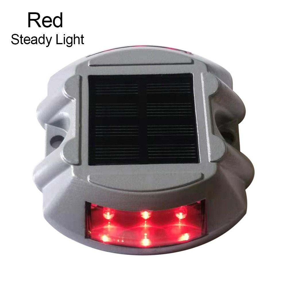 Outdoor Saving Energy for Dock Pathway Driveway Garden Lamp 6 LED Solar ...