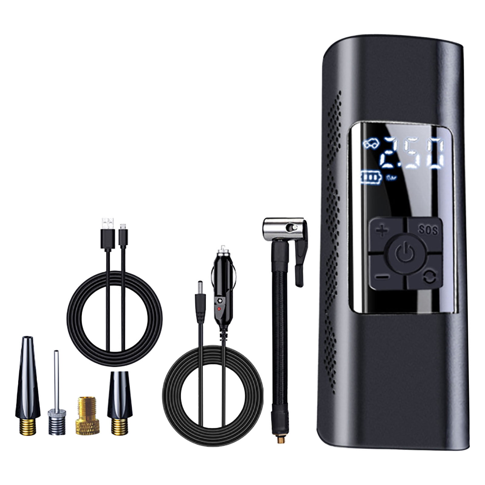 Kyusrd Car Portable Car Pump Wireless Digital Display Car Pump Inflator ...