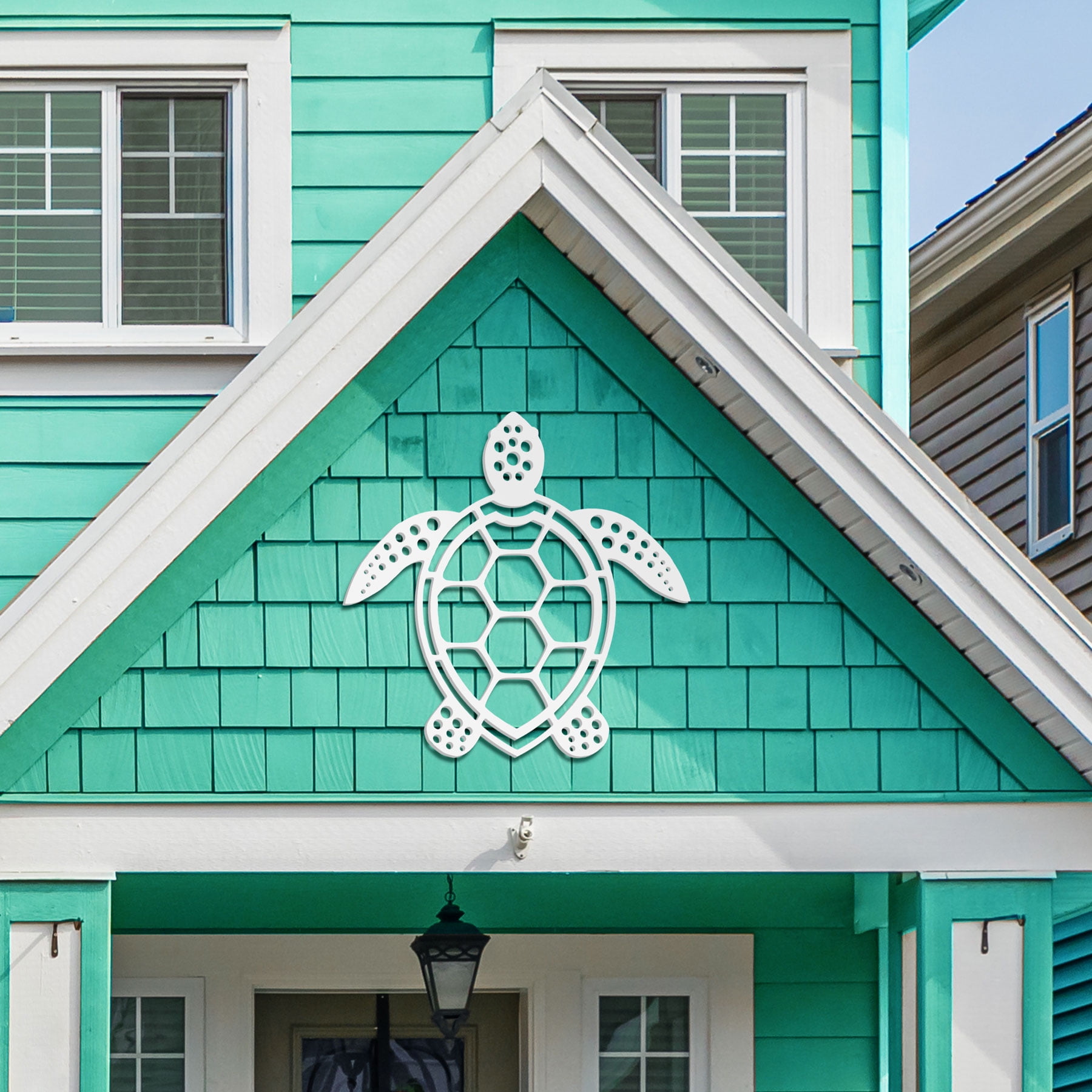 Outdoor Sea Turtle Sign, Weatherproof PVC, Coastal Home Decor, Exterior ...