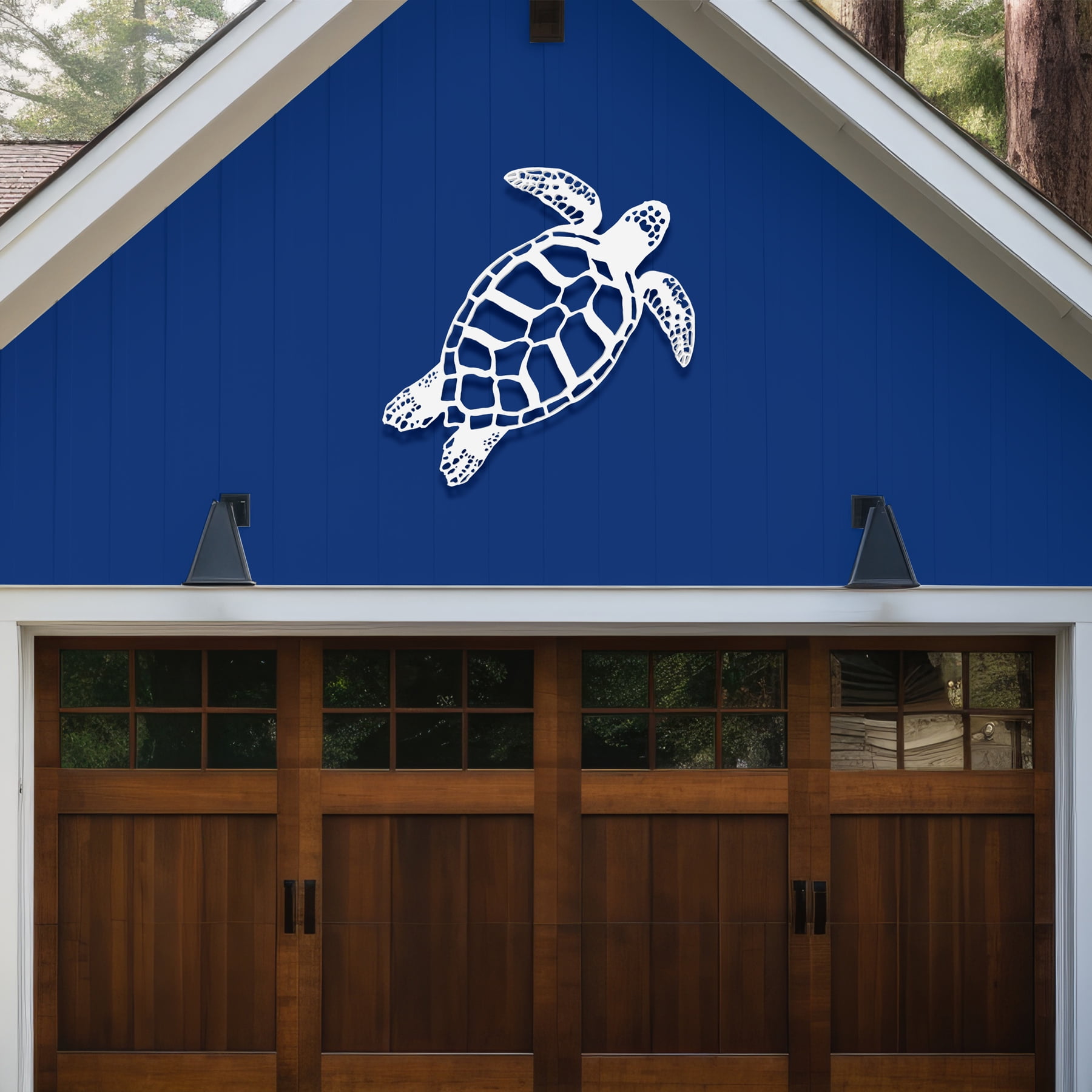Outdoor Sea Turtle Wall Decor - PVC Turtle Sign for Beach House ...