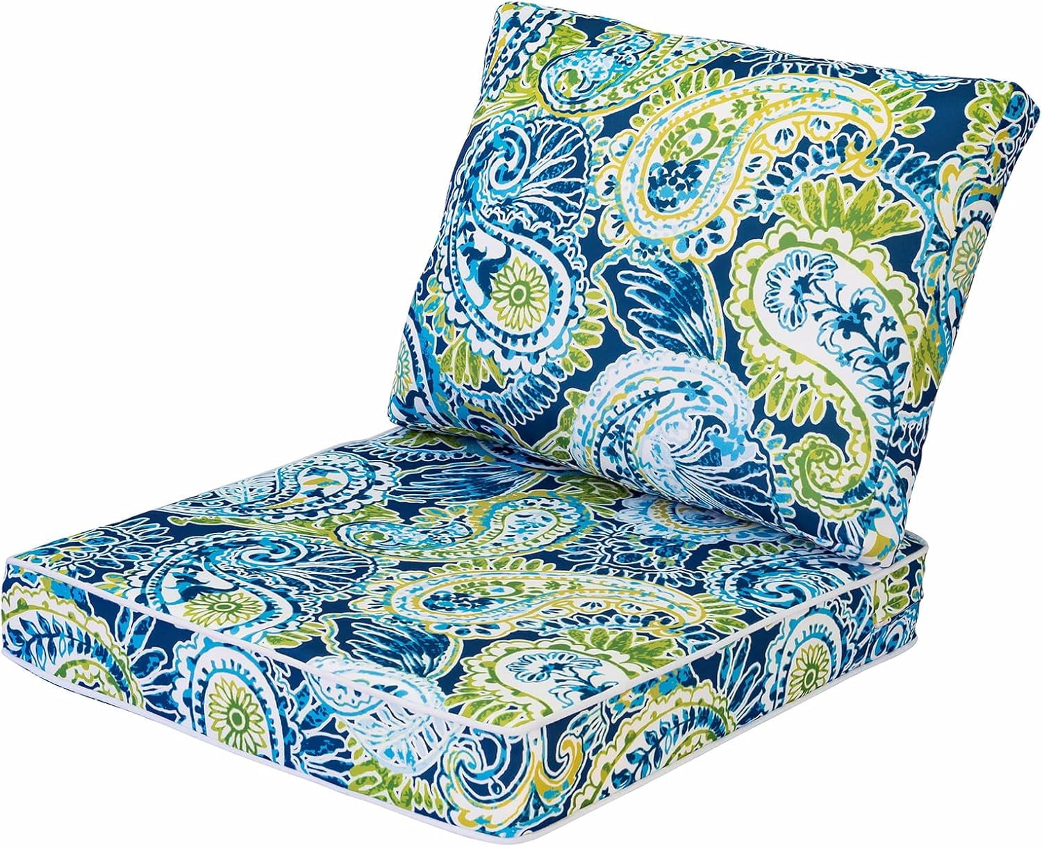 Outdoor Seat/Back Deep Chair Cushion Set for Patio Furniture - Lounge ...