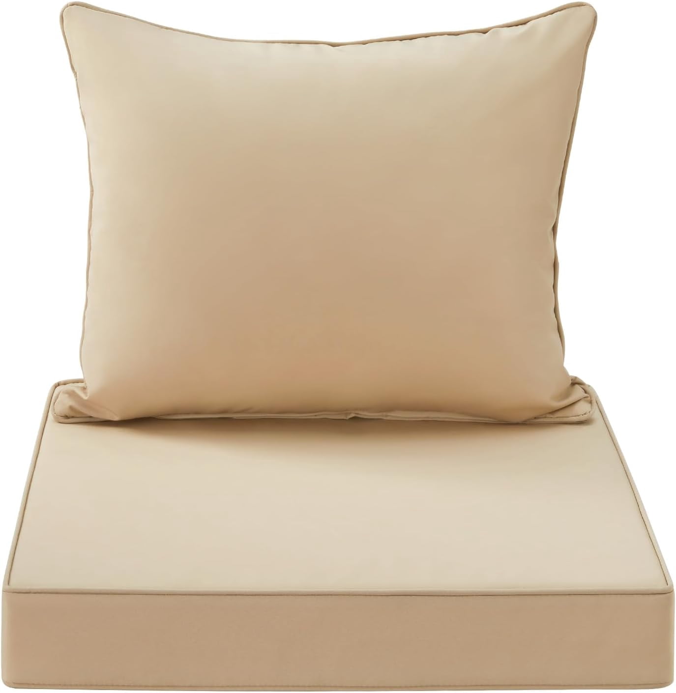 Outdoor Seat Cushion Set 19x19 Inch Waterproof & Fade Resistant ...