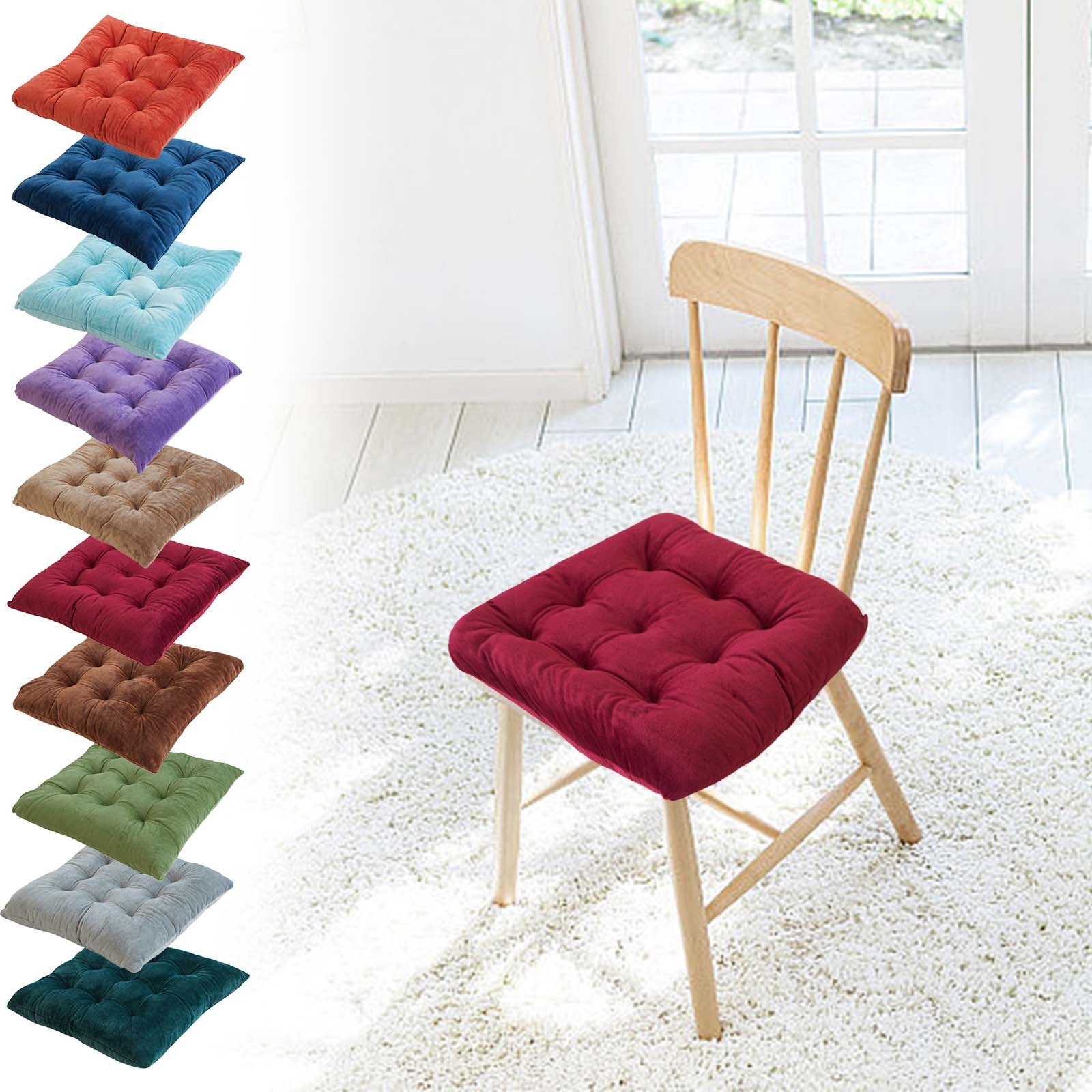 Outdoor Seat Pads Seat Cushionss 40x40 Seasons Solid Color Thick ...