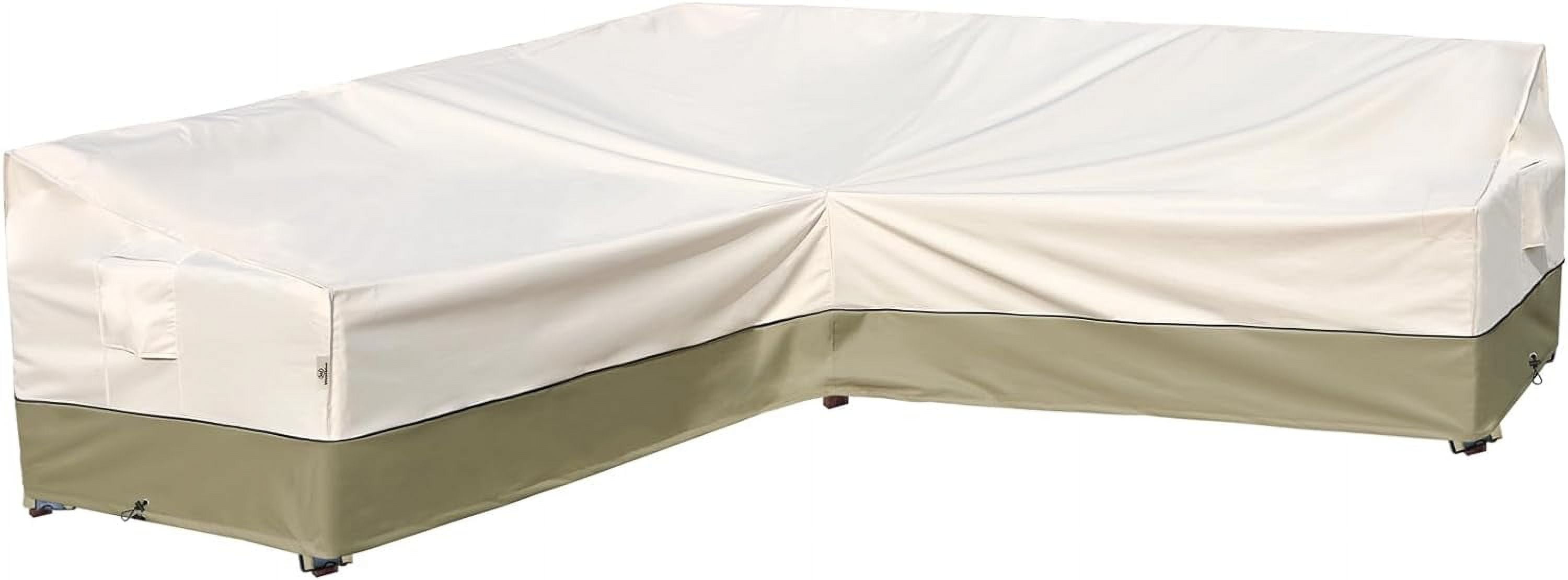 Outdoor Sectional Couch Cover - Waterproof, Rip-Stop, Anti-UV 600D ...