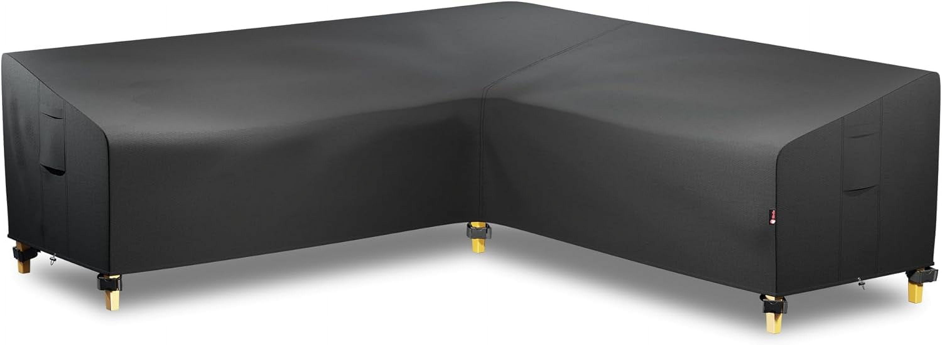 Outdoor Sectional Cover for 120 x 120 inch L-Shaped Patio Sofa ...