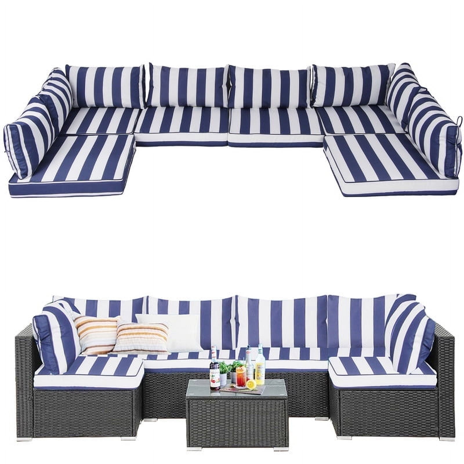 Outdoor Replacement Cushions for Patio Furniture, Patio Sectional ...