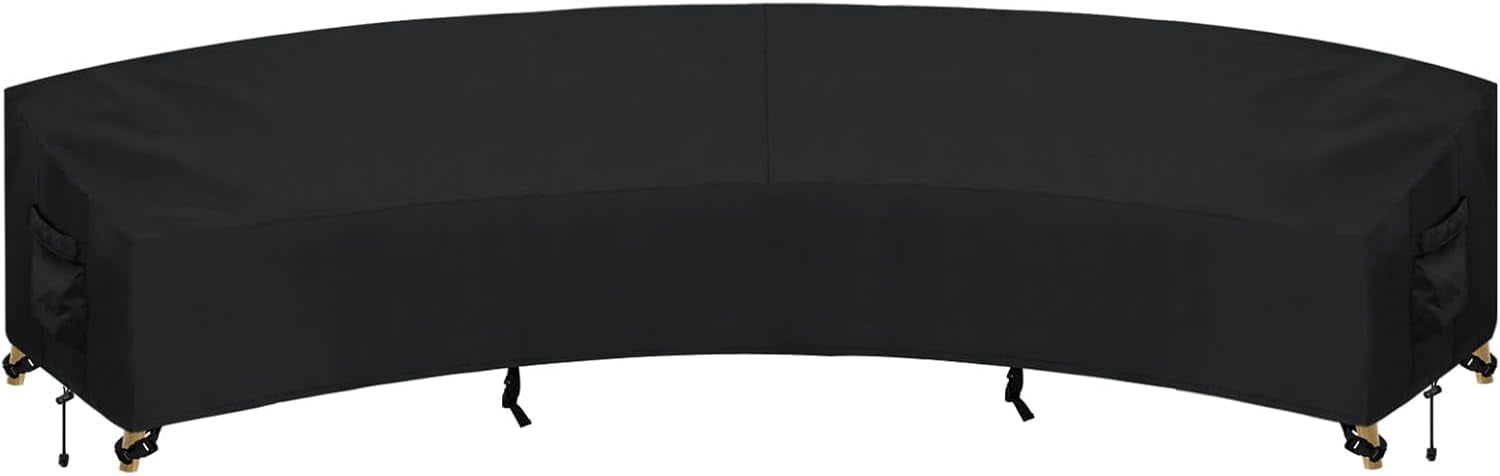 Outdoor Sectional Sofa Cover Waterproof Curved Patio Furniture Covers ...