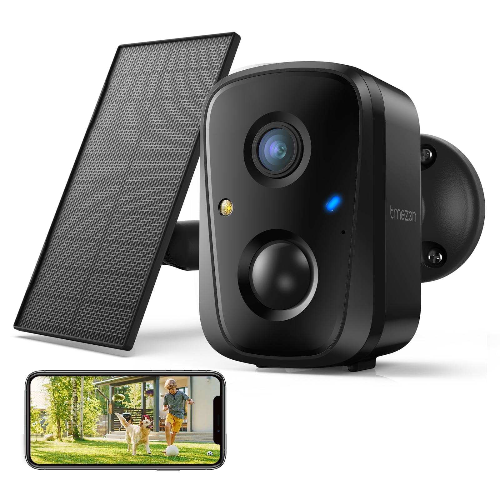 tmezon Outdoor Security Camera Wireless WiFi 2K PTZ 360° View Spotlight ...