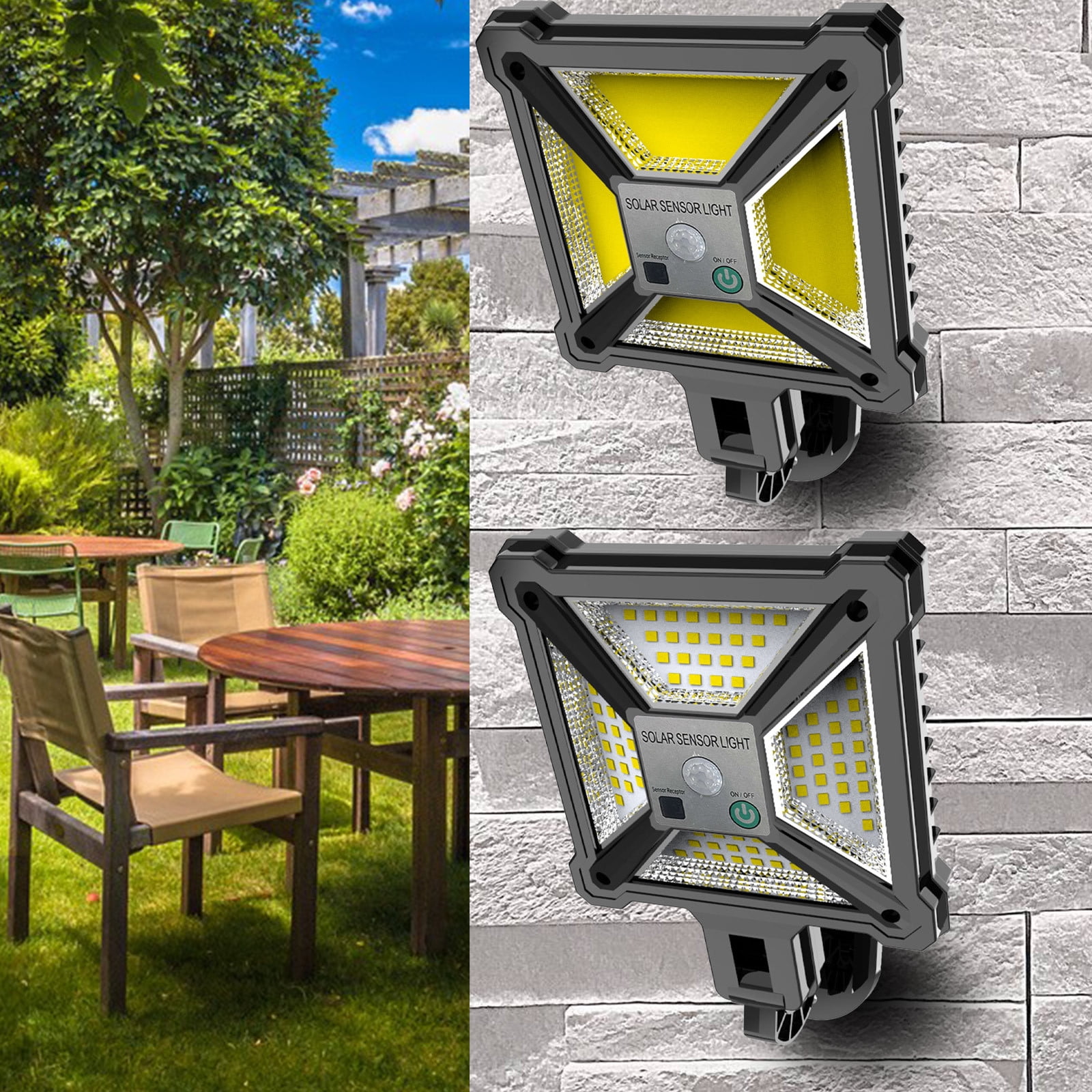 Outdoor Security Lights, Motion Sensor Illumination, 3 Lighting Modes ...