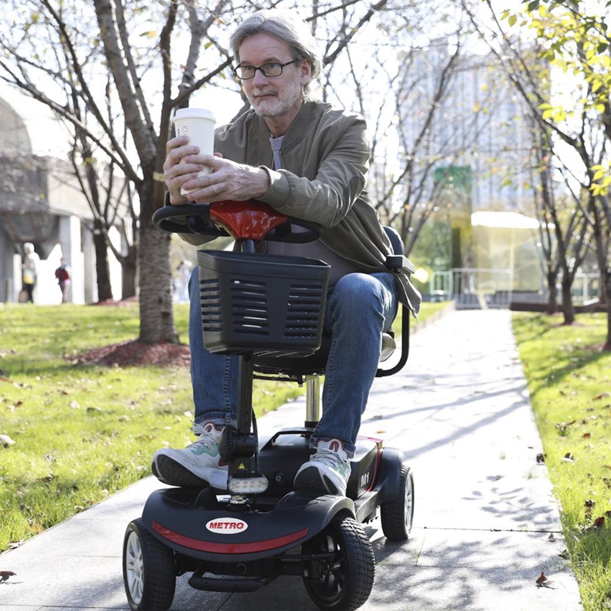 Outdoor Seniors Mobility Scooters for Adults, 4 Wheel Electrical ...