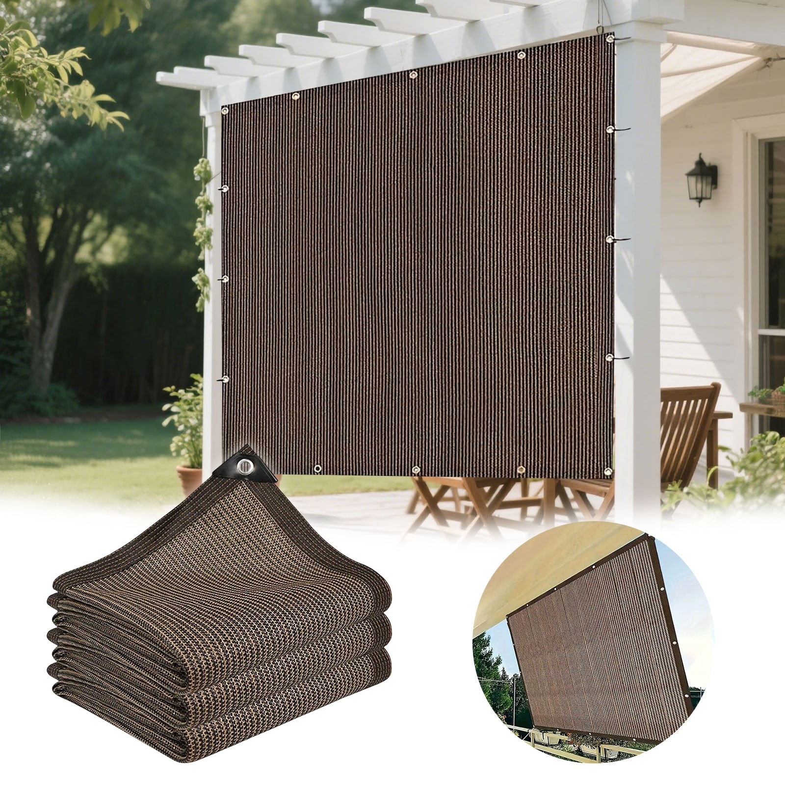 Outdoor Shade Net Protective Cover - Durable Sun Block Mesh Tarp for ...