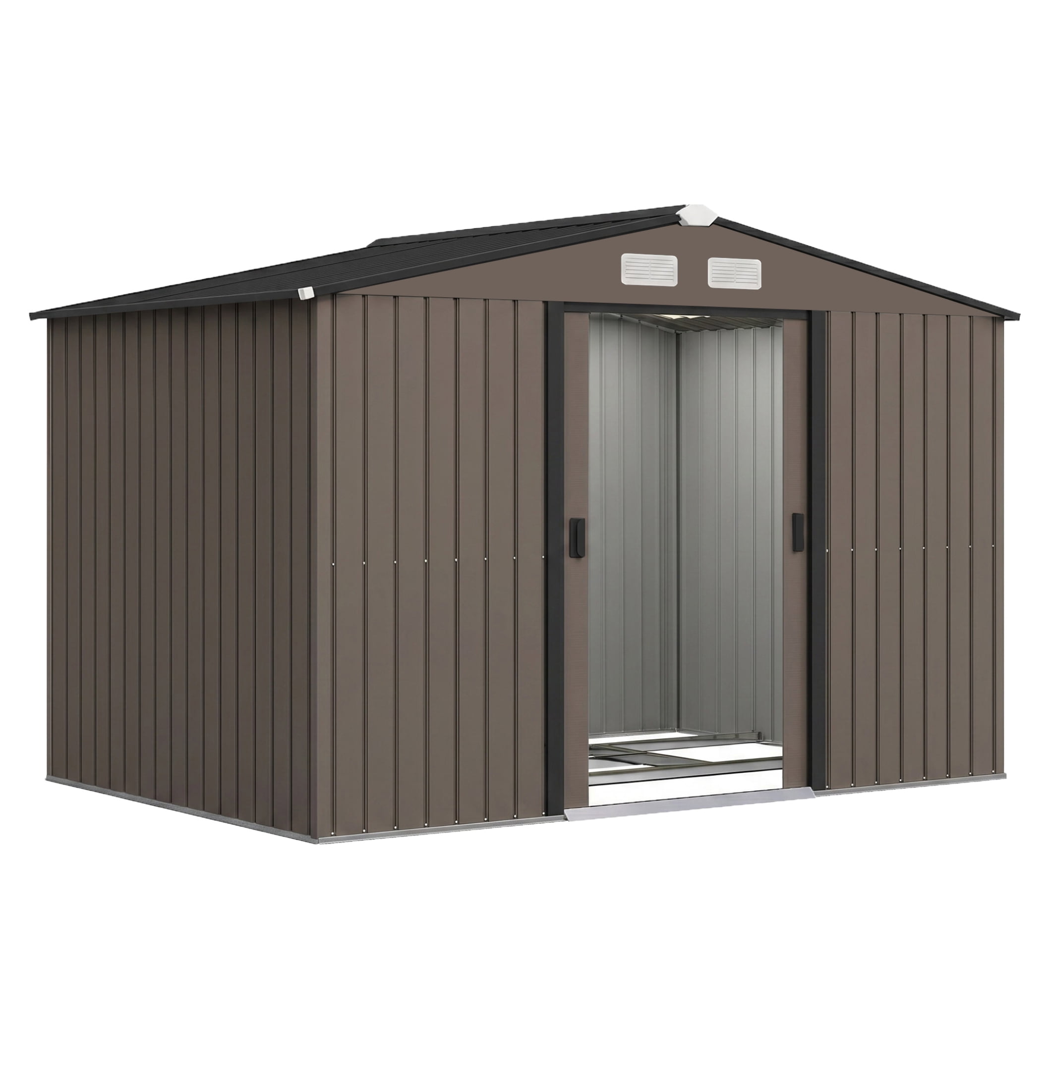 Outdoor Shed Garden Storage Shed Tool Storage Building with 4 Vents and ...