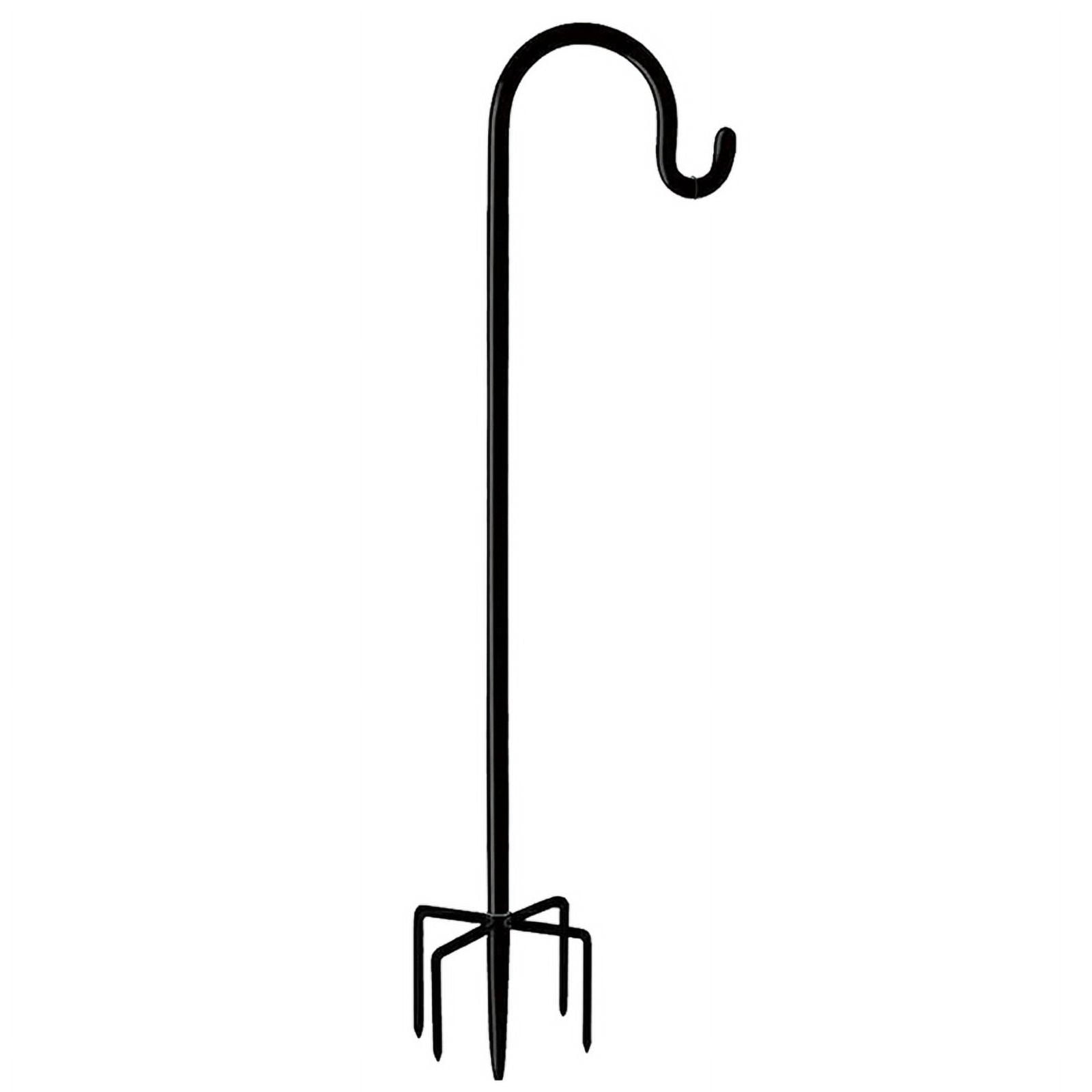 Outdoor Shepherd Hook, Bird Feeder Pole Holder, Garden Hanging Stakes ...