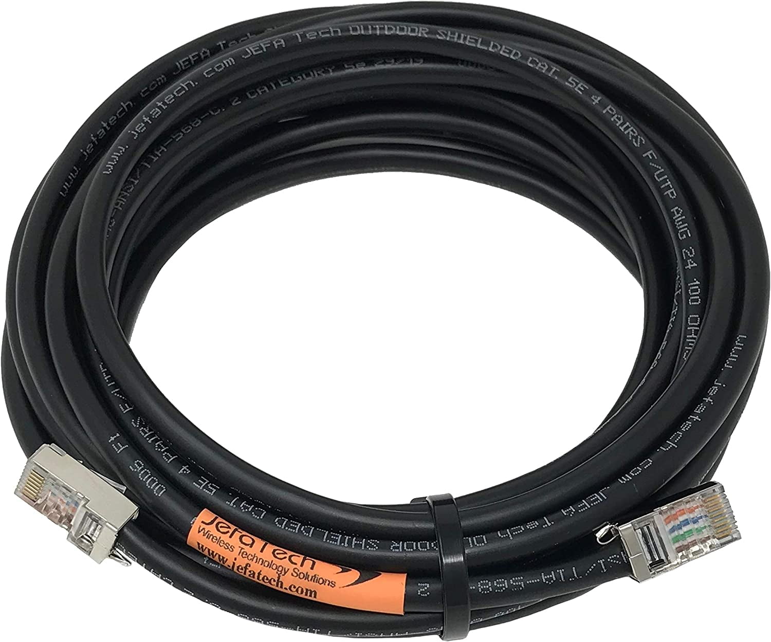 Outdoor Shielded 40ft Cat5e Ethernet Cable Assembly with TOUGHCable Connectors - UV Resistant ...