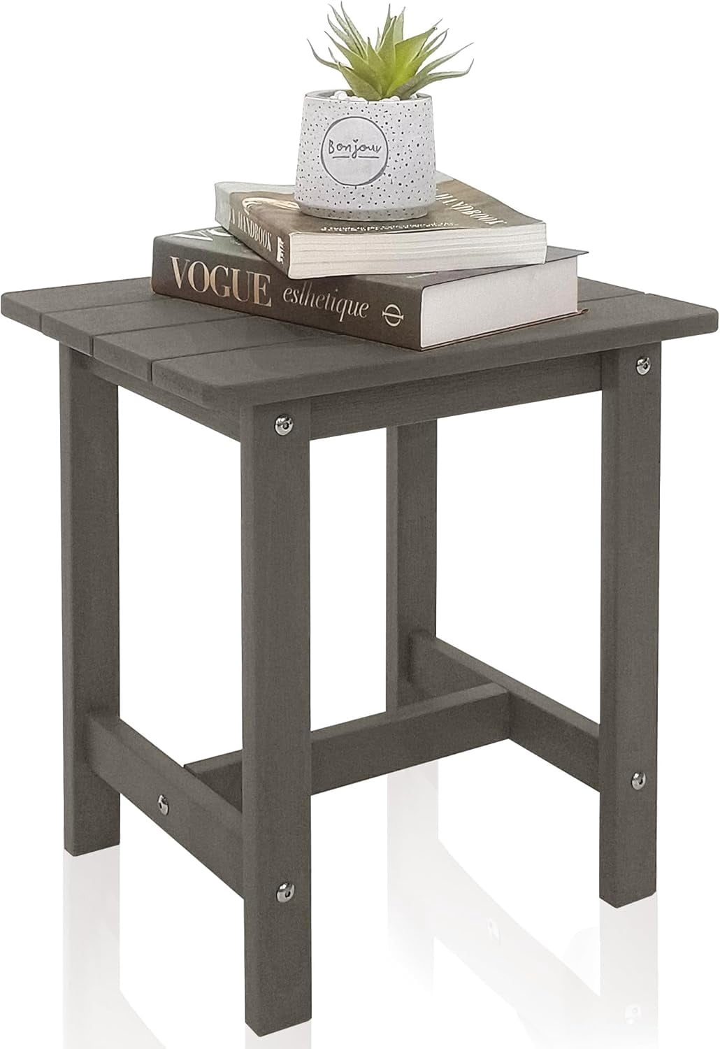 Outdoor Side Table, Adirondack Small Patio Table, Plastic Small Outdoor ...