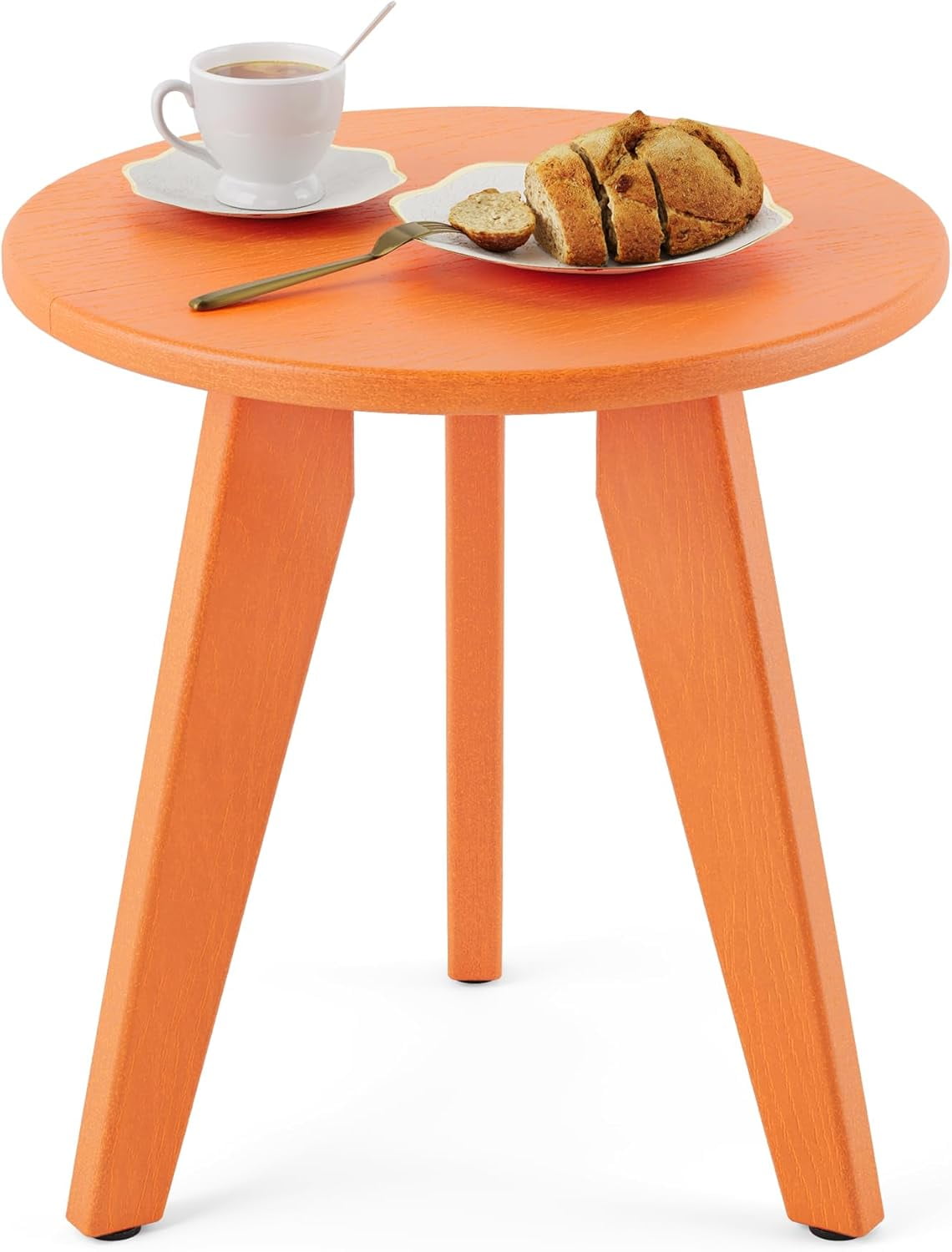 Outdoor Side Table, HDPE Outdoor Table, Small Round Side Table Weather ...