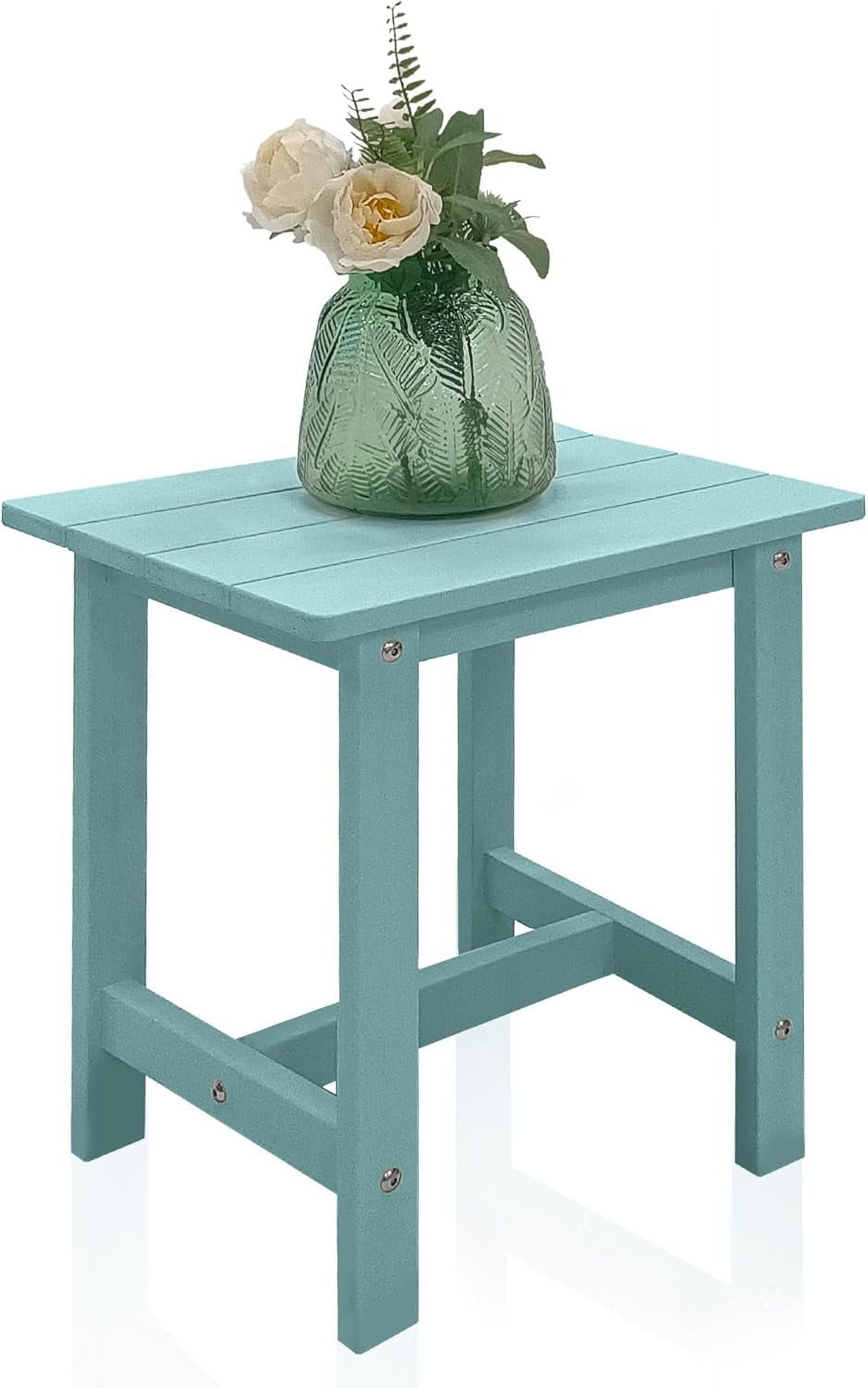 Outdoor Side Table, Small Patio Table, Plastic Small Outdoor Table ...