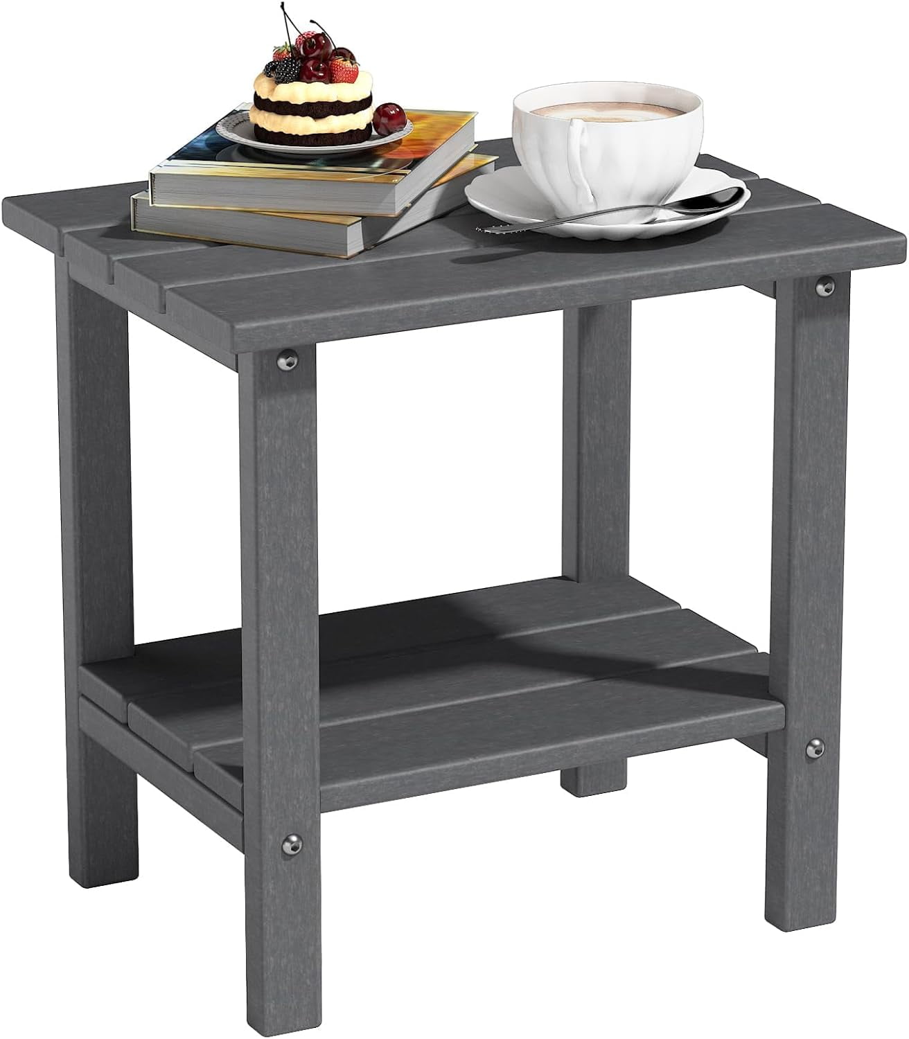 Outdoor Side Table, Weather-Resistant Patio Side Table for Backyard ...
