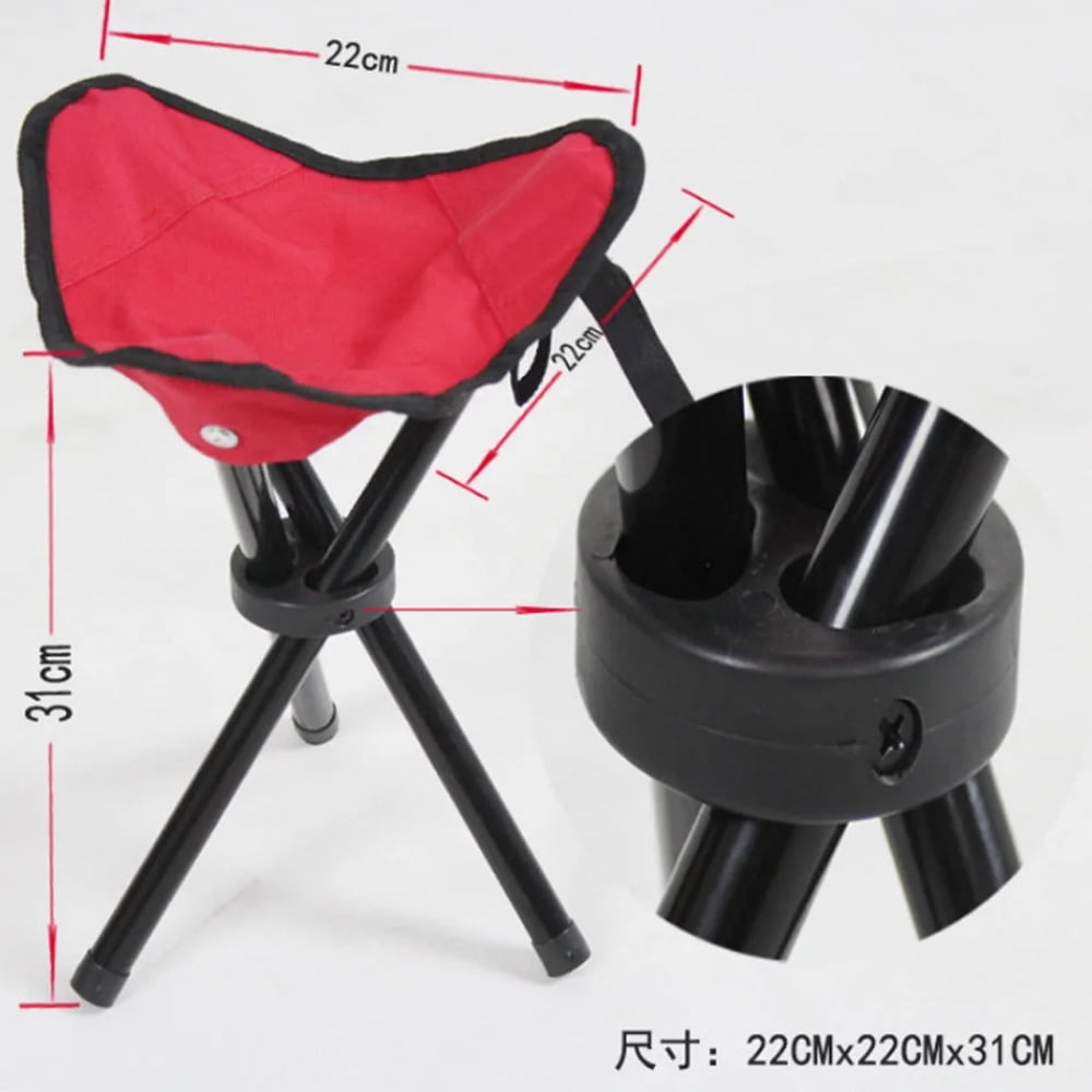 Outdoor Small Folding Triangular Stool Fishing Chairs Camping ...