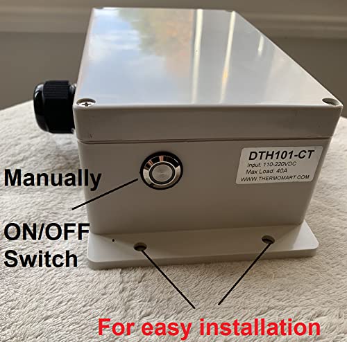 Outdoor Smart Wi-Fi Outlet Box Thermostat and Timer Switch, Heavy Duty ...