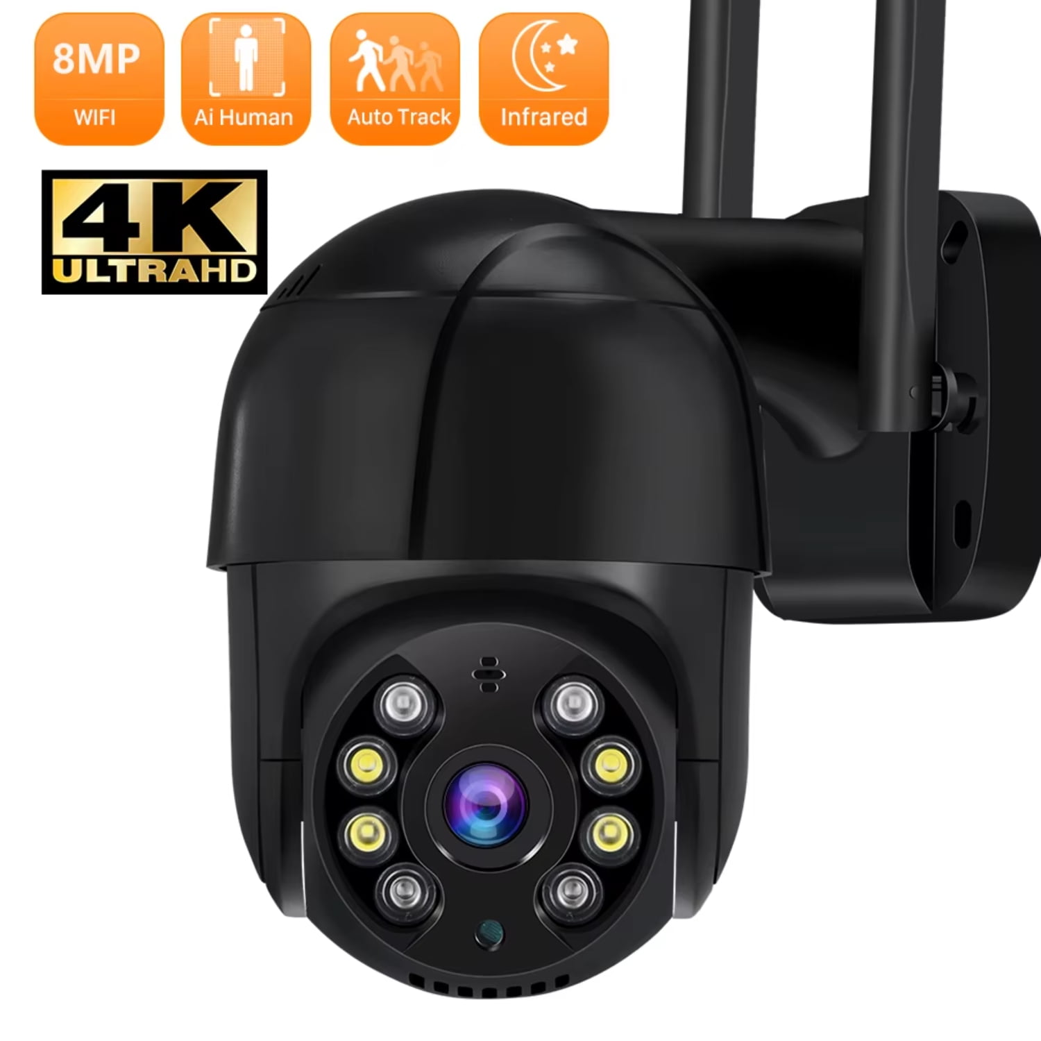 Outdoor Smart Wireless 5MP 4K IP Camera with Auto Tracking PTZ Function ...