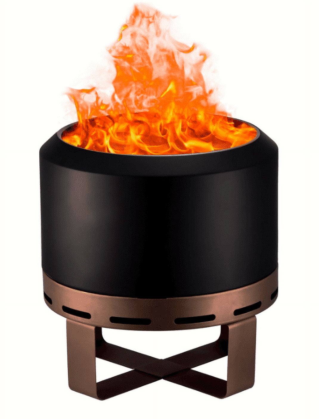 Outdoor Smokeless Fire Pit Stove 18'' for Camping Bonfire, Wood Burning ...