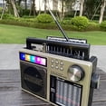 Outdoor Solar Charging Emergency Retro Portable AM/FM/SW Radio Receiver ...