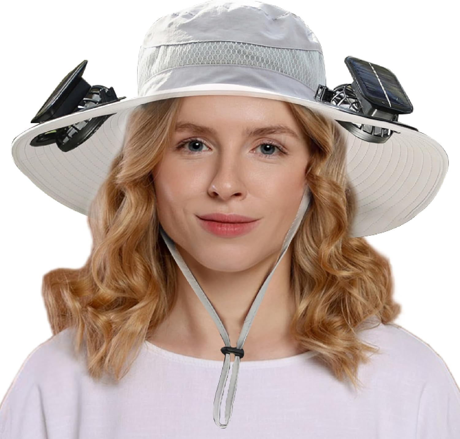 Outdoor Solar Fan Sun Hat for Men and Women With Fans - Fishing Hat ...