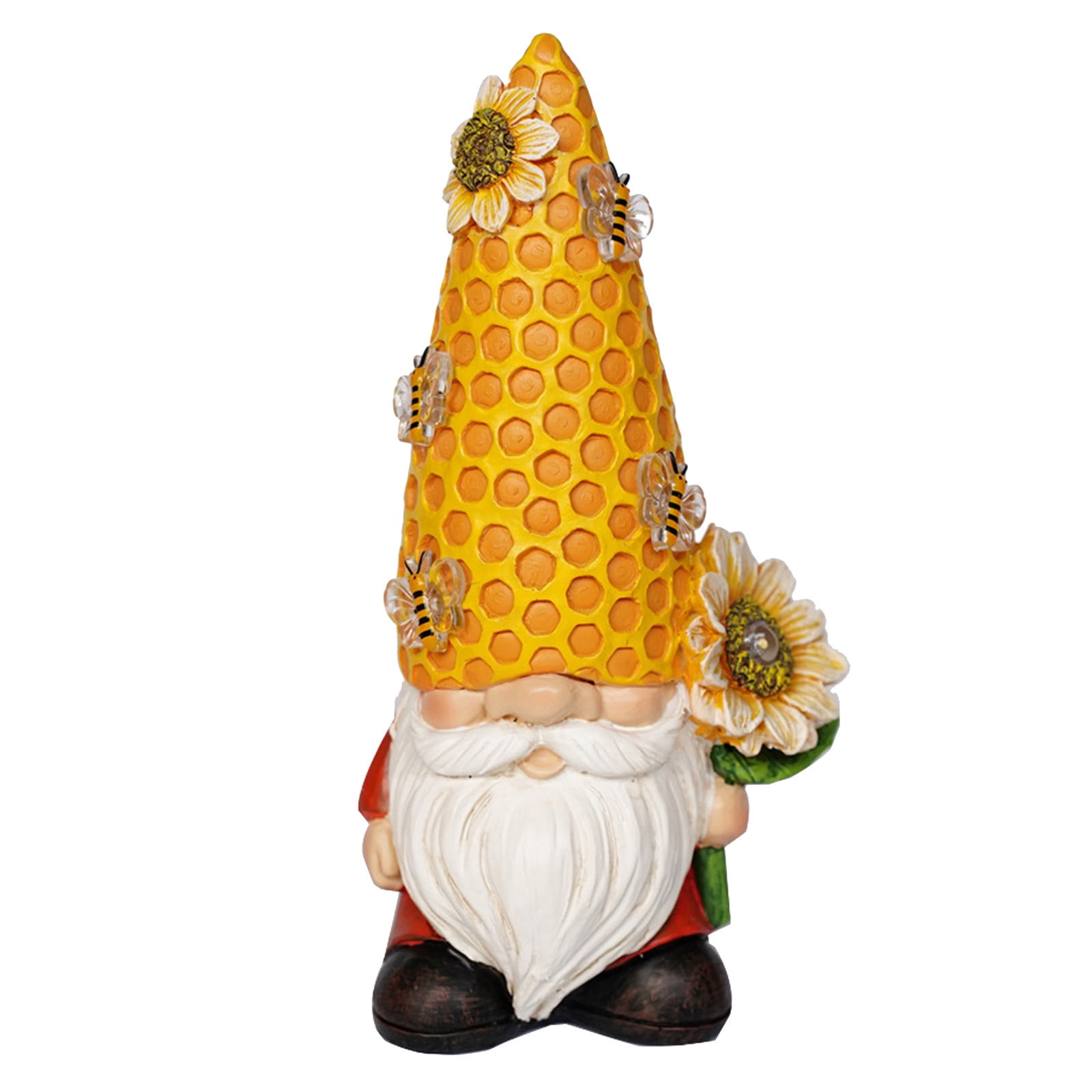 Outdoor Solar Garden Statue Sunflower Decorated With Solar Lights 400g ...