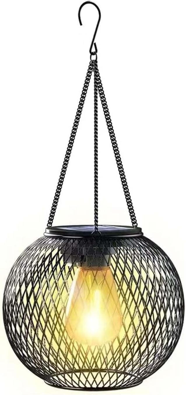 Outdoor Solar Hanging Light, 2025 Upgraded Hanging Solar Lights Outdoor ...