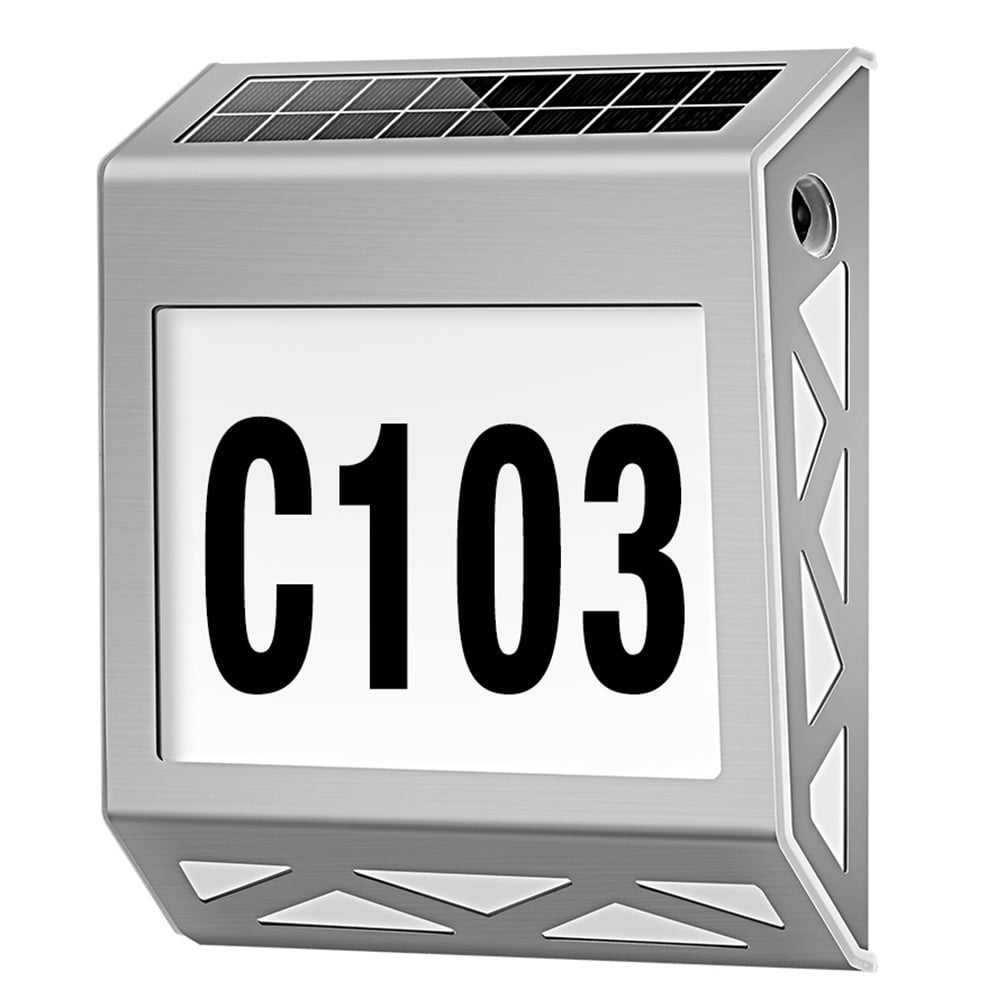 Outdoor Solar Lantern Sign for Front Light Wall Lamp Gardening ...