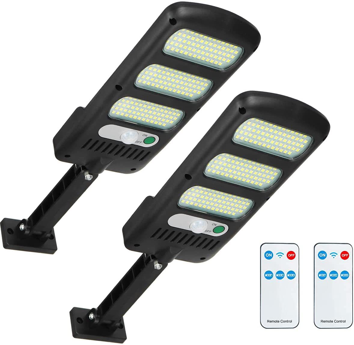 Outdoor Solar Light, 213 LED Solar Street Light Motion Sensor Wall ...