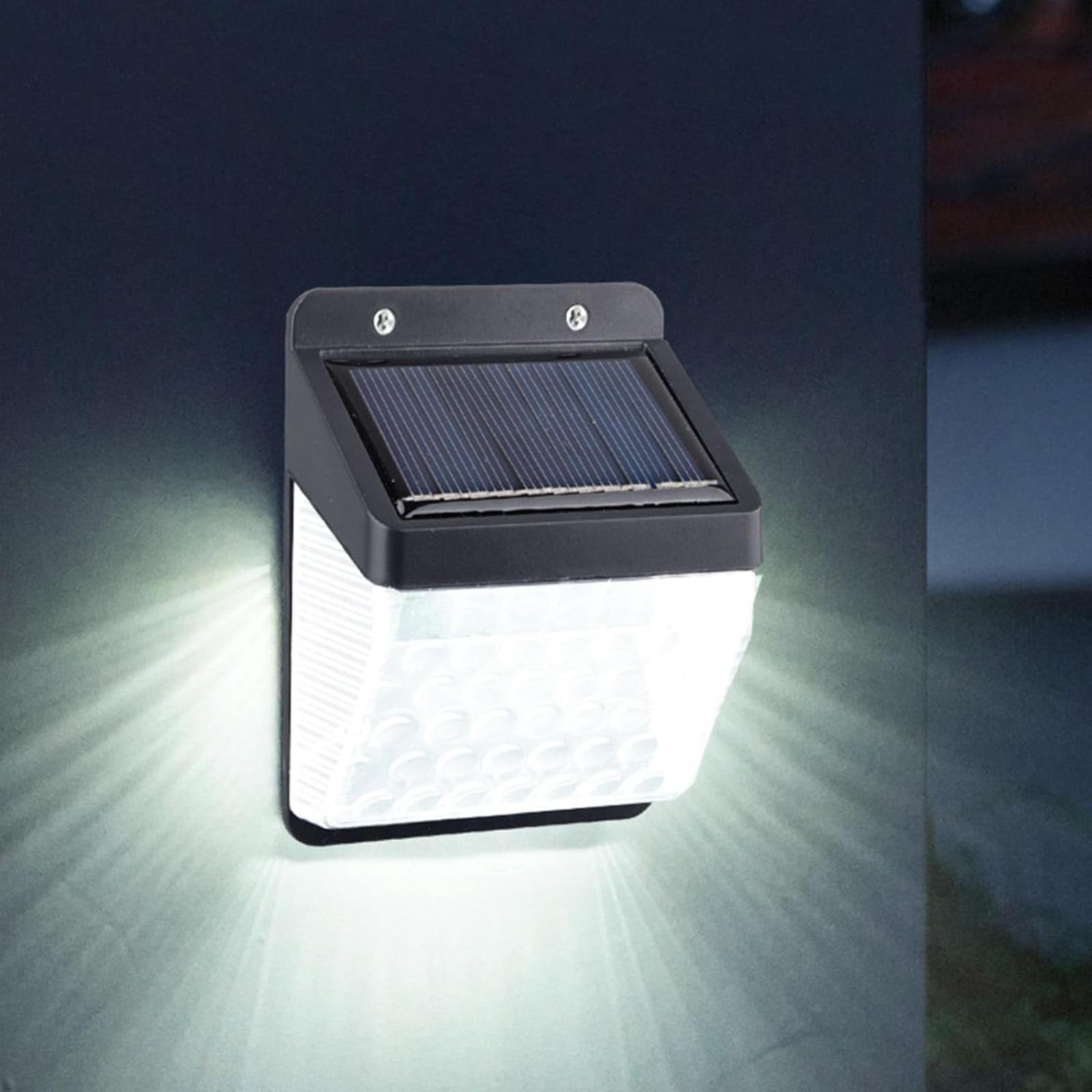 Hxoliqit Gutter Lights Outdoor Solar Light LED Floodlight With Human ...