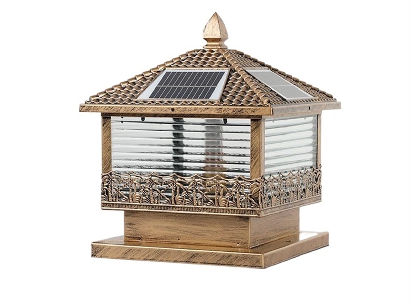 Outdoor Solar Light, LED Solar Torch Light Gate Pillar Garden Light ...