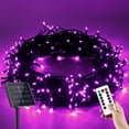 Outdoor Solar Lights with Remote, 11M 60LED Solar Fairy String Lights ...