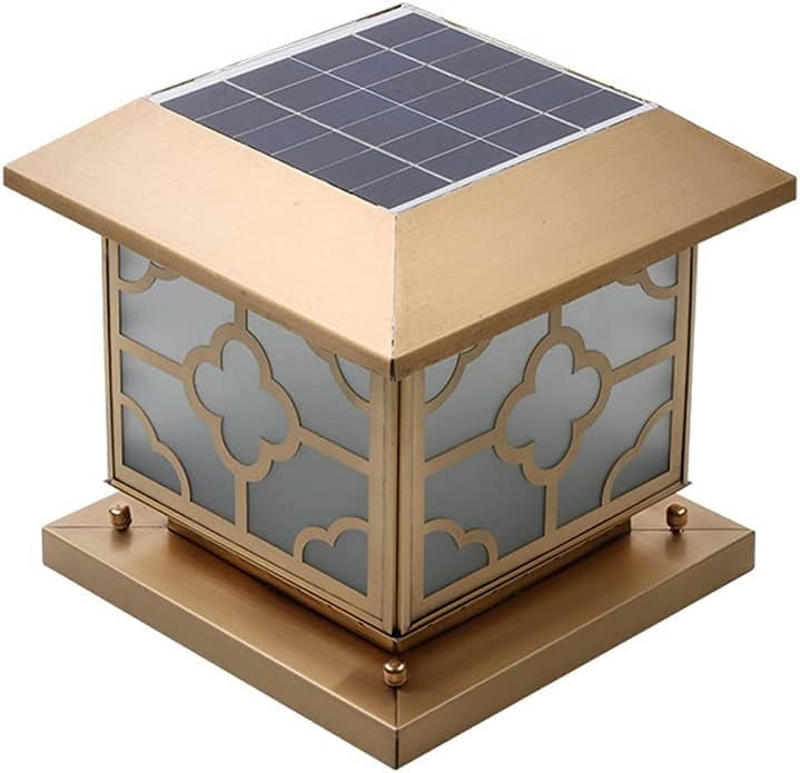 Outdoor Solar Post Lights IP55 Exterior Rainproof Light Fixture Garden ...