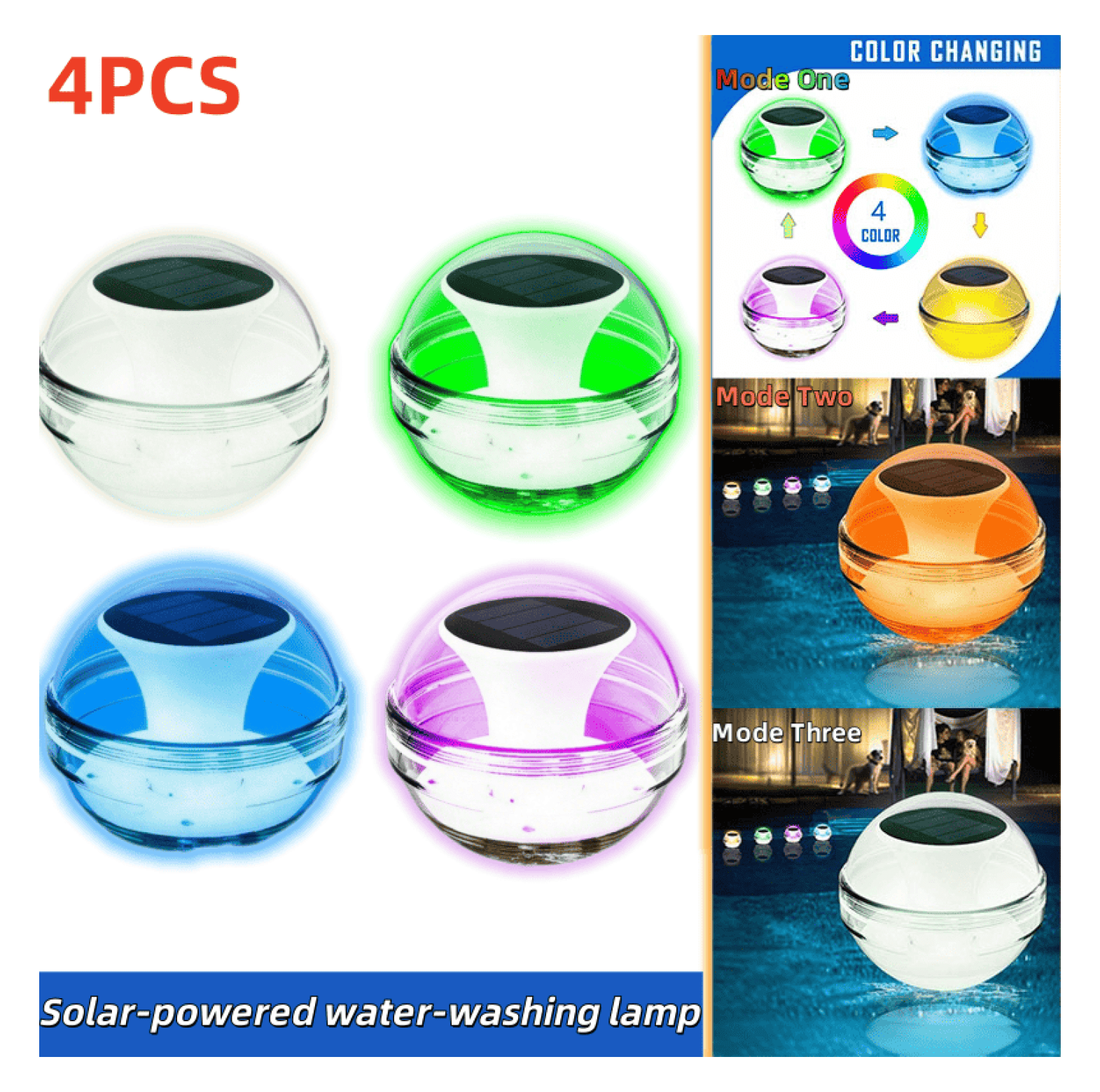 Outdoor Solar Rechargeable Floating Pool Lights,Pool Lights That Float ...