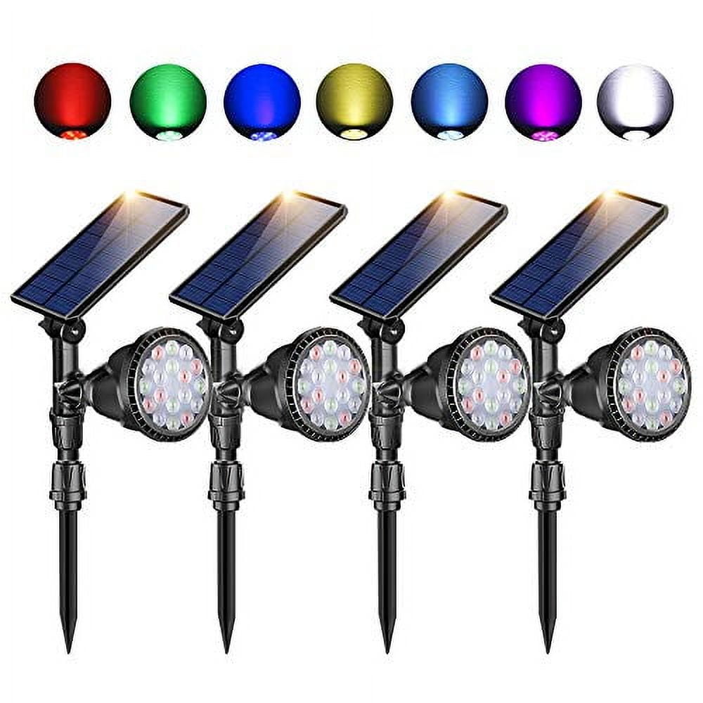 ROSHWEY Solar Outdoor Lights Waterproof, 9 Lighting Modes Halloween ...