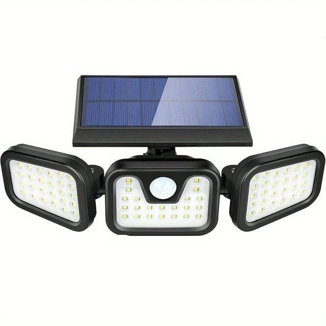 PLINVON Solar Lights Outdoor - Adjustable 2500LM Waterproof Motion ...