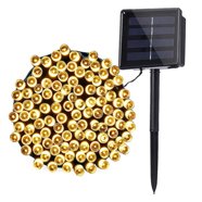 125 Solar Powered LED Halloween String Lights, 68 Feet - Purple ...