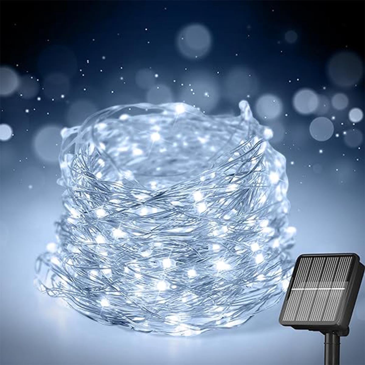 Outdoor Solar String Lights,72ft 200 LED 8 Lighting Modes Copper Wire ...