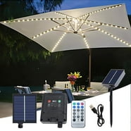 Anpro 20.5ft Solar Tent Lights, Rechargeable, 12 LED, Adjustable ...
