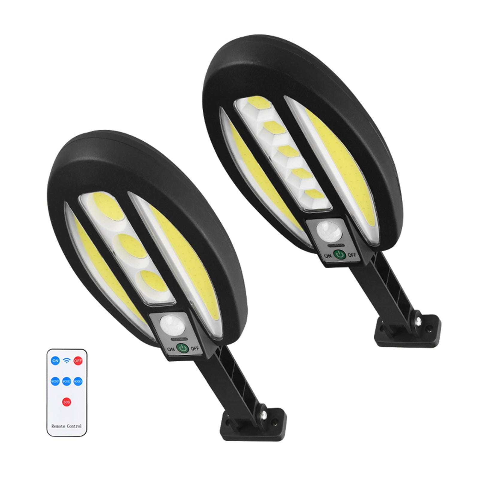 Outdoor Solar Wall Light With Remote Controller 3 Lighting Modes Solar ...