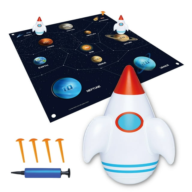 Outdoor Space Toss, Yard Inflatables, Vinyl Darts, Indoor and Outdoor ...