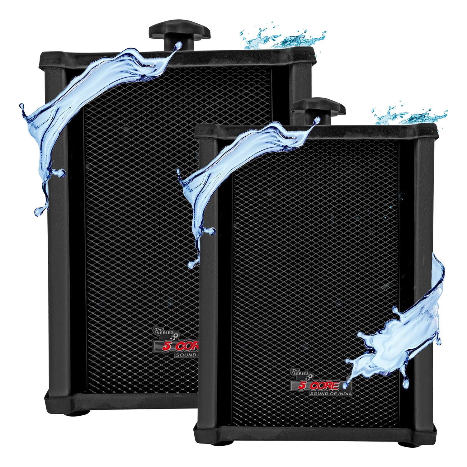 Outdoor Wall-Mountable Stereo Speakers – 100W Peak, All-Weather Passive ...
