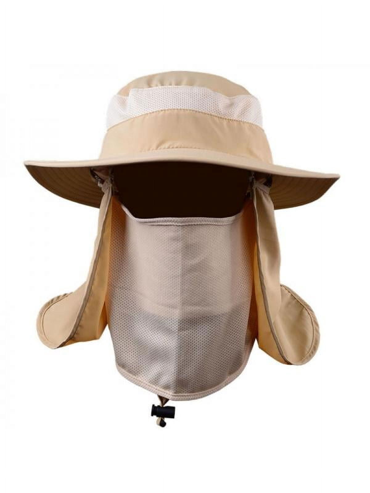 Outdoor Sport Brim Ear Neck Cover Sun Hat Flap Cap Fishing Hiking ...
