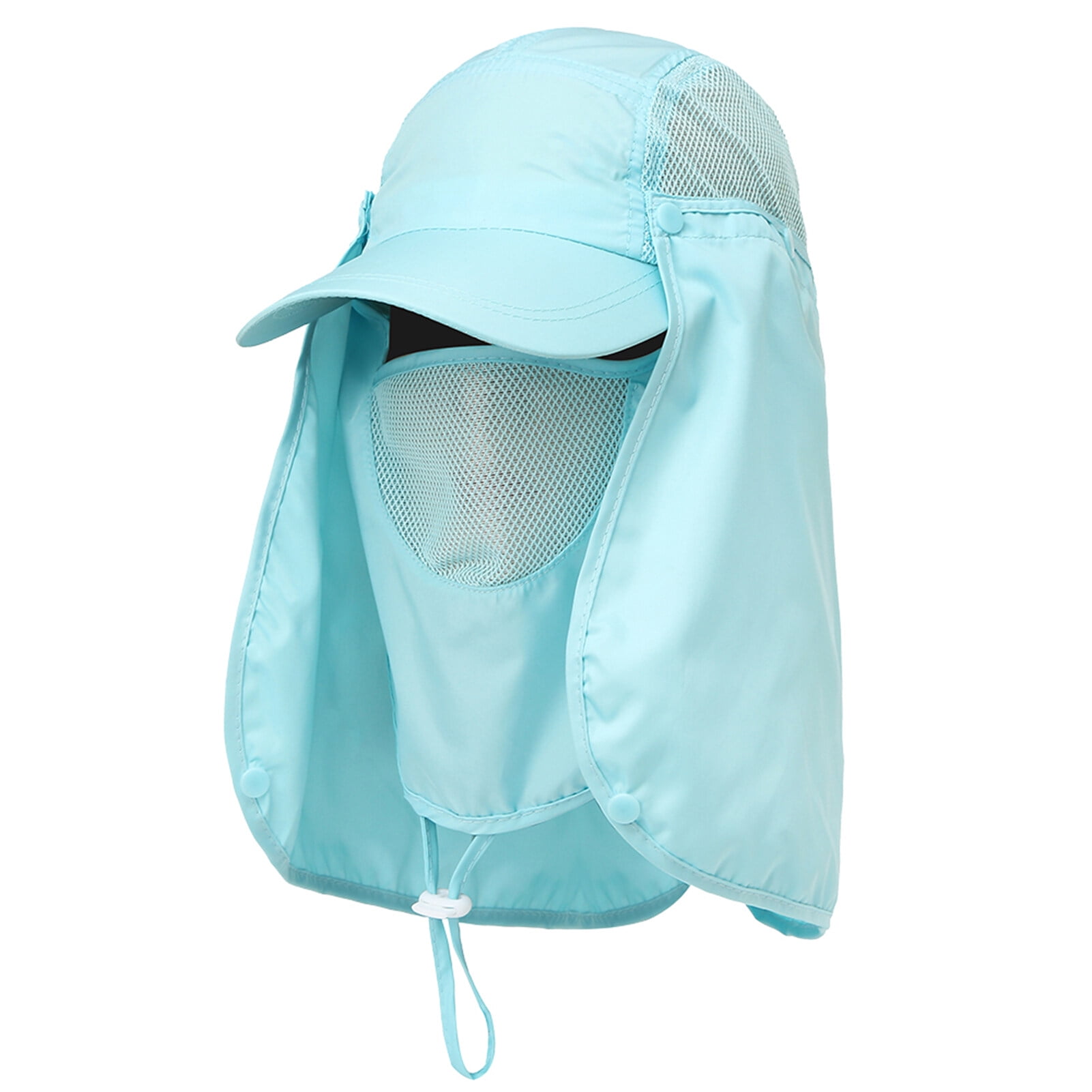 Outdoor Sport Hiking Visor Hat UV Protection Face Neck Cover Fishing ...