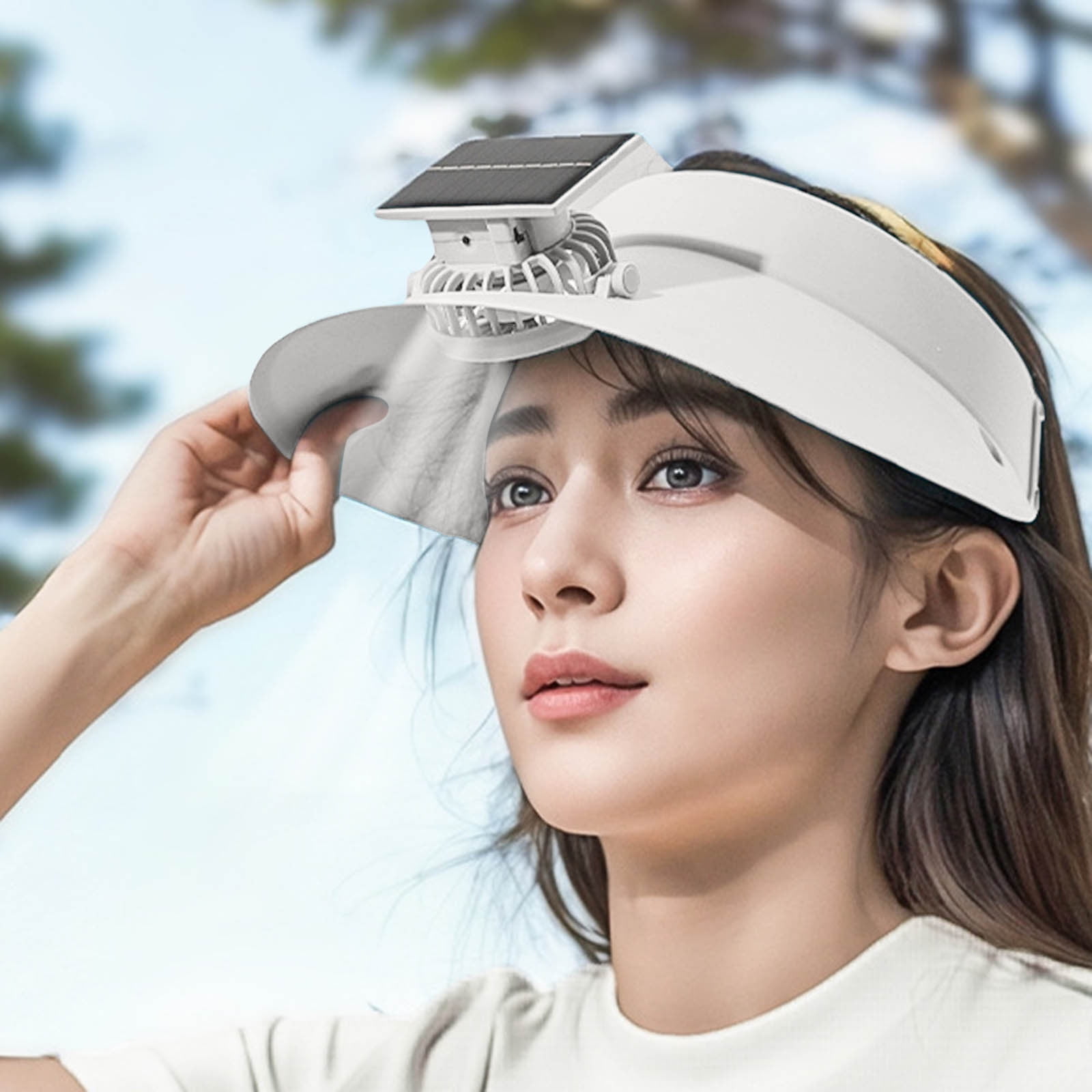 Outdoor Sport Portable Solar Sun Hat for Men and Women - Three Speed ...